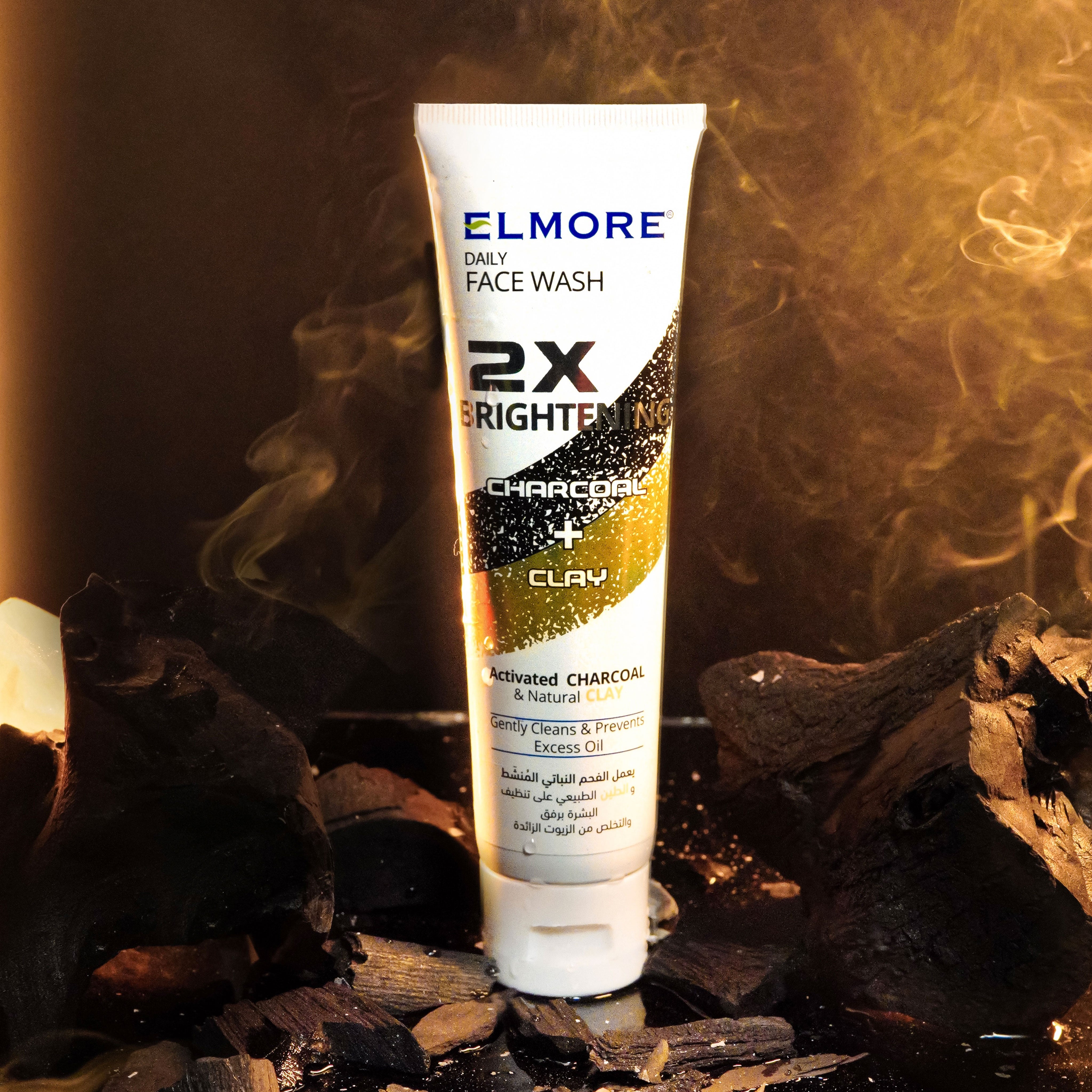 Elmore Charcoal + Clay 2X Whitening Daily Face Wash – ElmoreBeauty